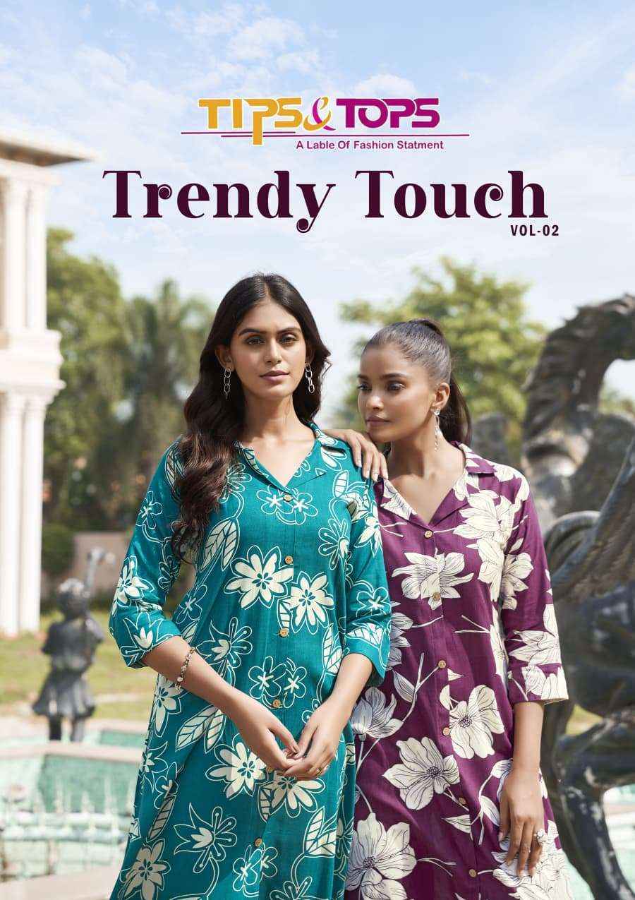 Tips & Tops Trendy Touch Vol 2 Rayon Co Ord Set 6 Pc Catalogue