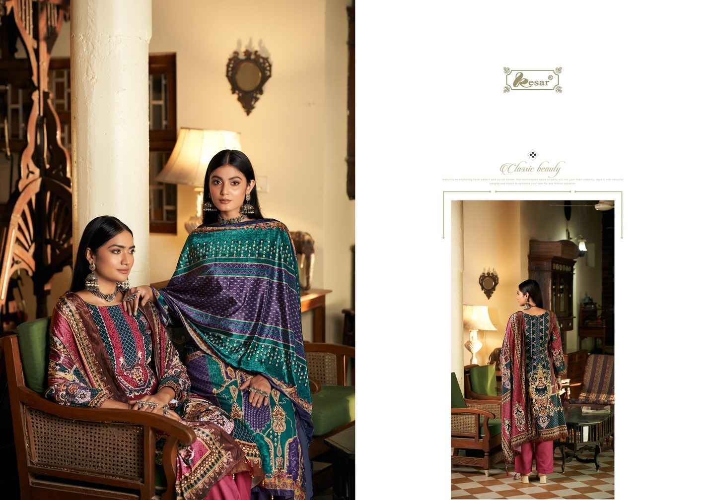 Kesar Aasmaa Russian Velvet Dress Material New Catalog Wholesale Price