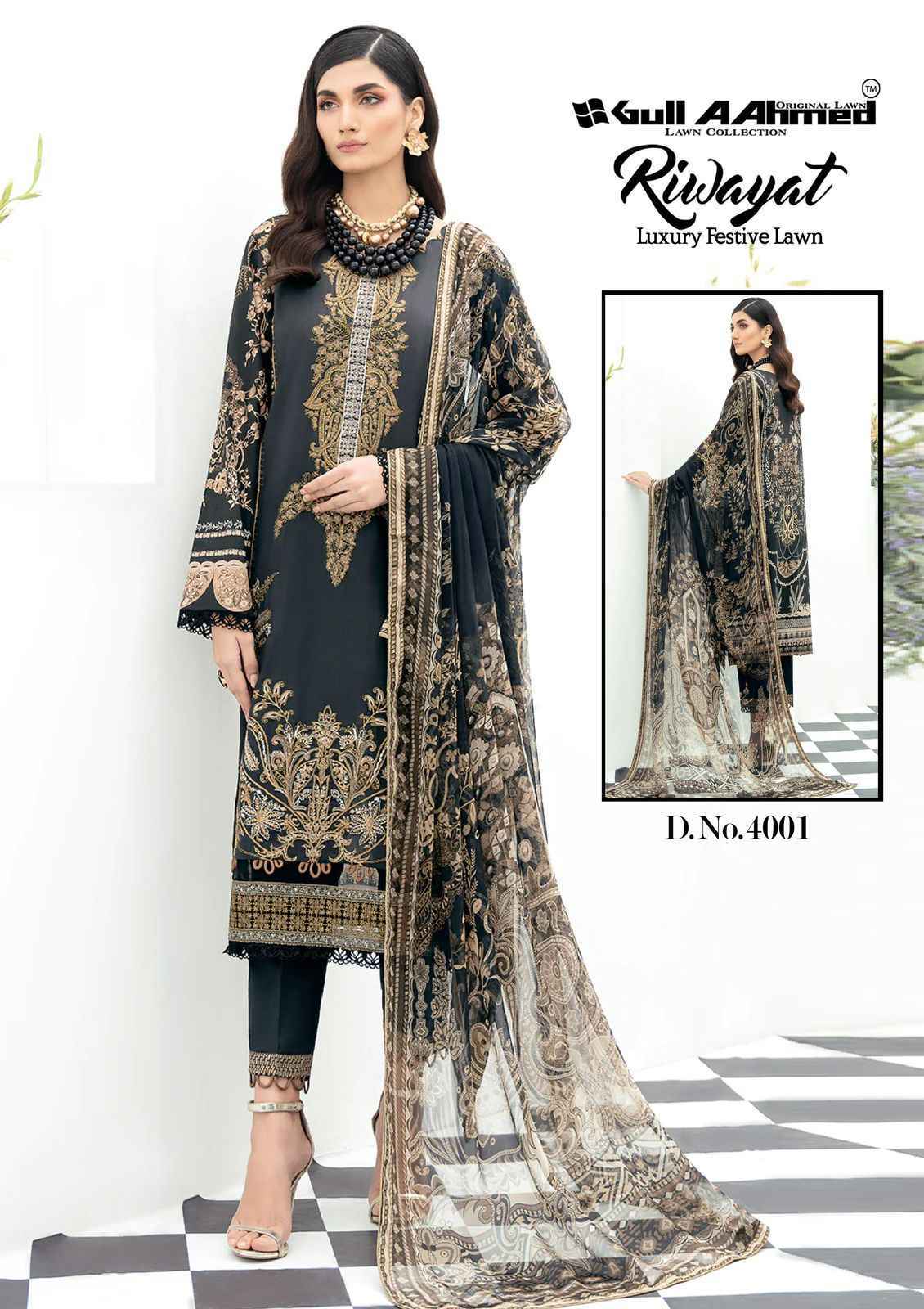 Gull Aahmed Riwayat Vol 4 Dress Material - surat wholesale market