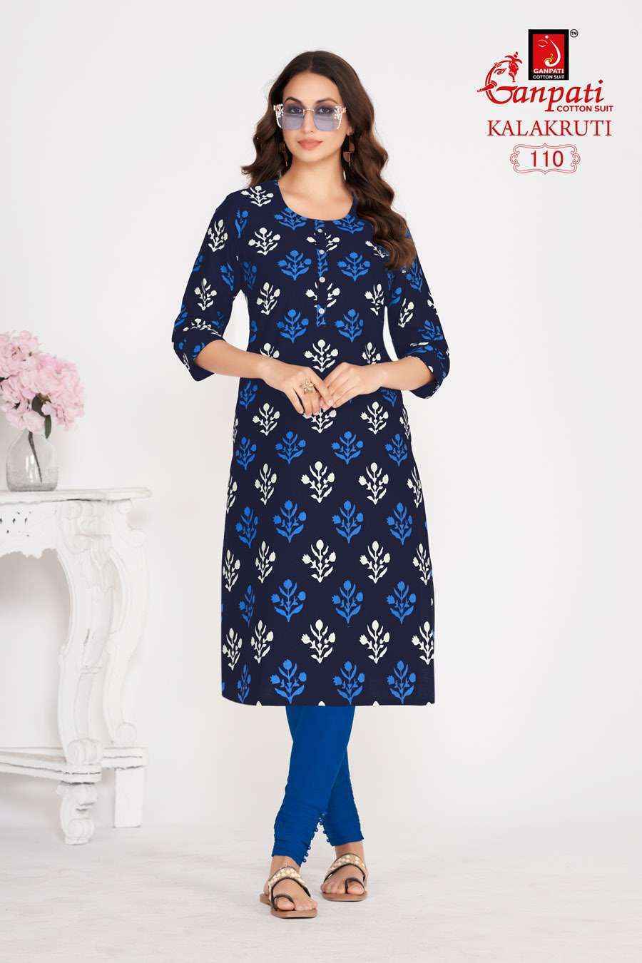 Ganpati Kalakruti Vol 29 Cotton Kurti With Pant Wholesale Price