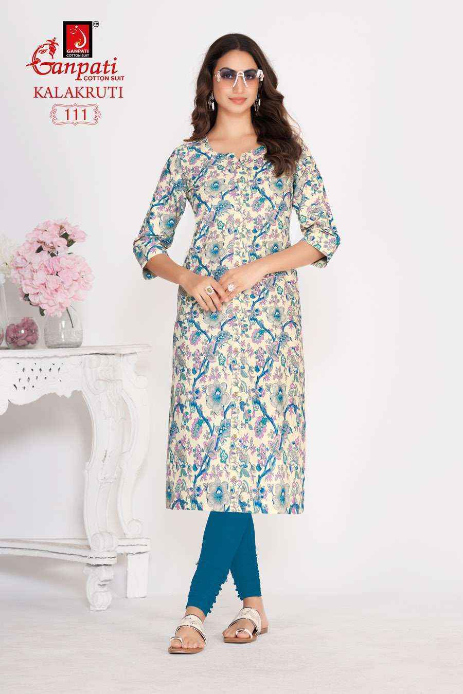 Ganpati Kalakruti Vol 29 Cotton Kurti With Pant Wholesale Price