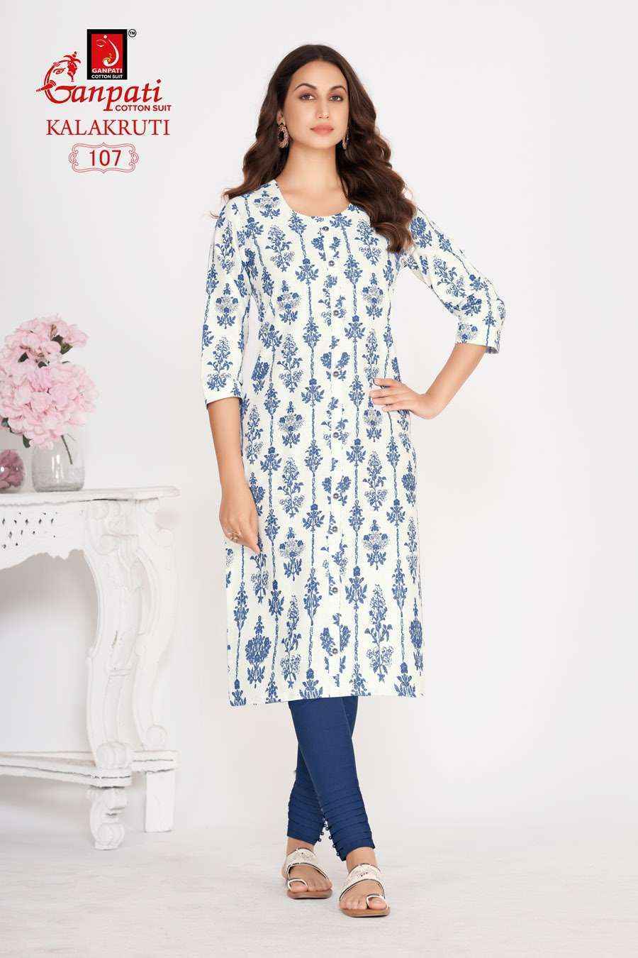 Ganpati Kalakruti Vol 29 Cotton Kurti With Pant Wholesale Price