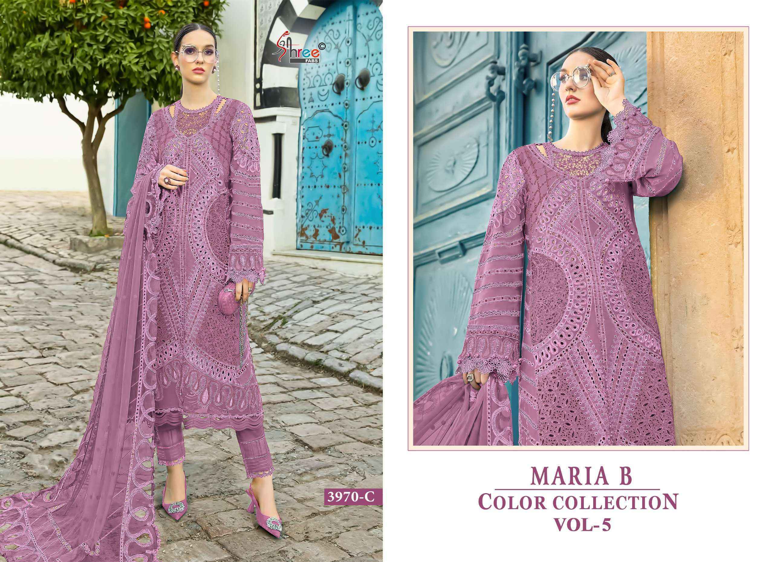 Shree Fabs Maria B Colour Collection Vol 5 Cotton Dress Material