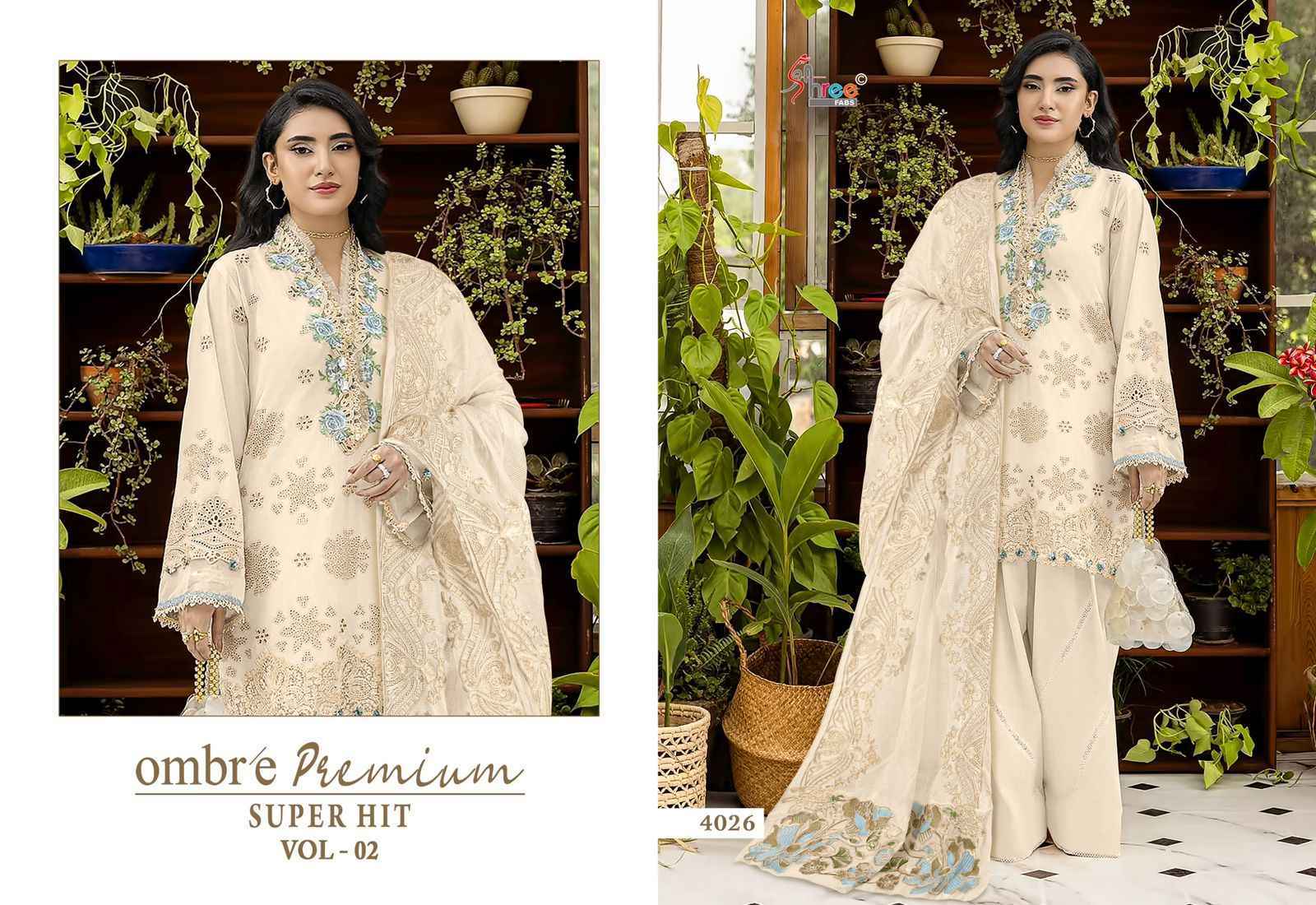 Shree Fabs Ombre Premium Super Hit Vol 2 Cotton Pakistani Suits ...