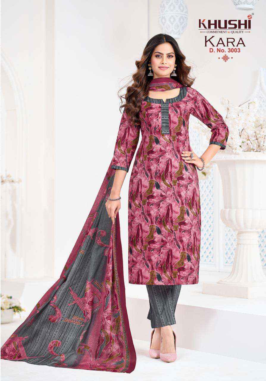 Khushi Kara Vol 3 Exclusive Cotton Kurti Bottom Dupatta Set Catalog ...